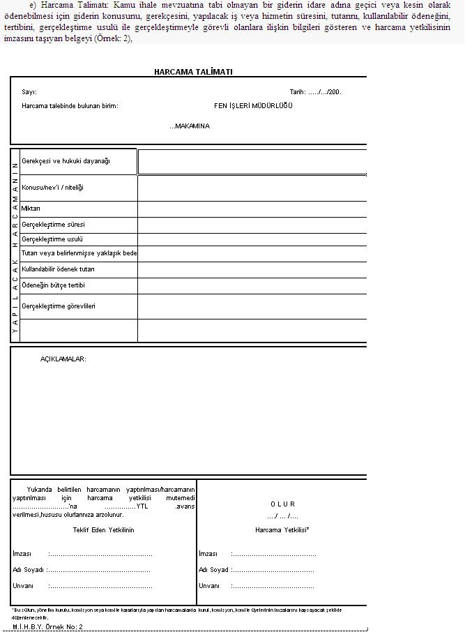 harcama talimatı #297490 - uludağ sözlük galeri